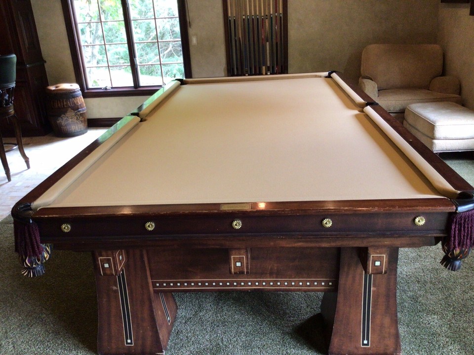 Brunswick-Balke-Collender Pool Table 1920's Kling 5x10 | eBay