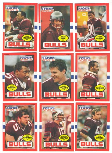 1985 Topps USFL Football Team Set - Jacksonville Bulls | eBay