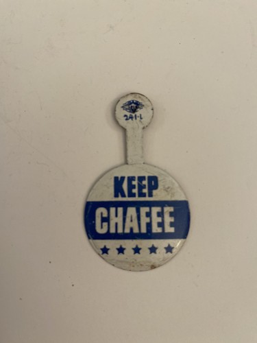 Keep Chafee Political Tab Fold Over Button P46 | eBay