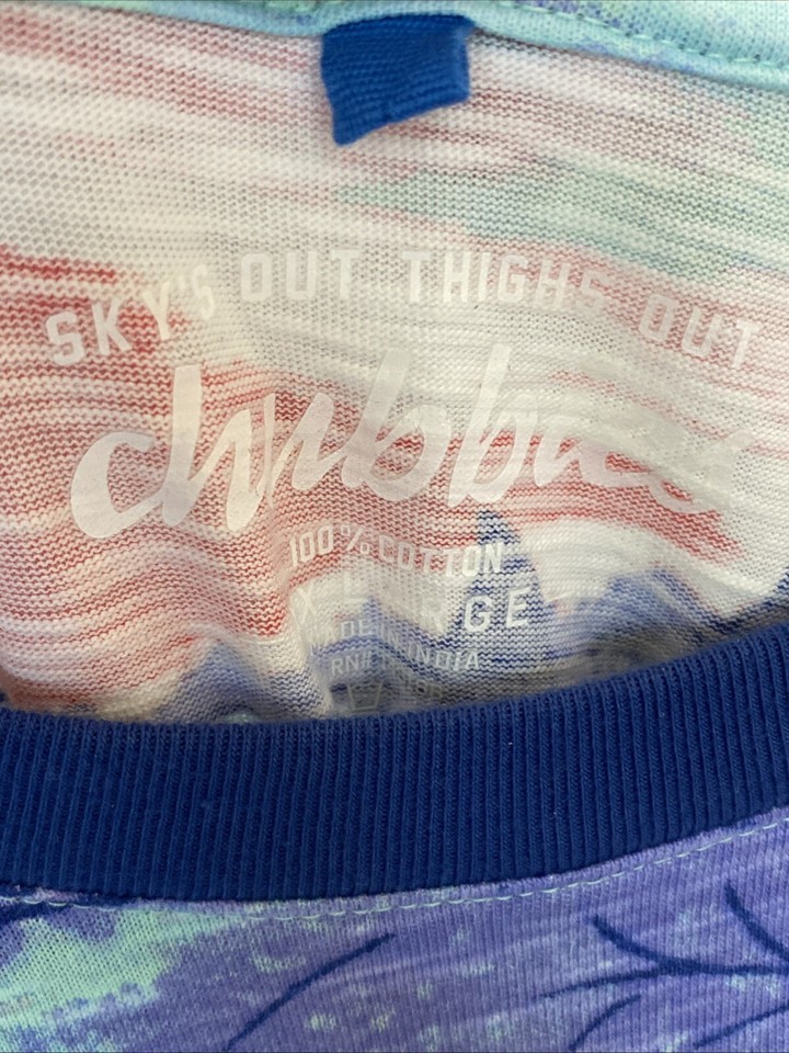 Chubbies Shirt Mens X Large Palm Trees Boats Hawaii Pocket Resort Wear ...