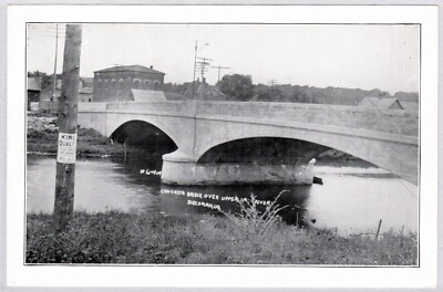Postcard - Decorah, Iowa IA - Concrete Bridge over Upper IA River ...