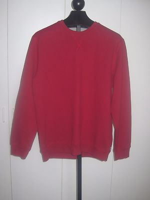 IZOD MEN'S DK RED SWEATSHIRT-XXL-SOFT/FLEECE LINED-COTTON/POLYESTER ...