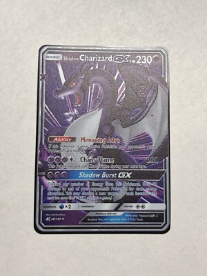 New Black Metal Fan Art Card Collection Toon Shadow Charizard 48/100 GX ...