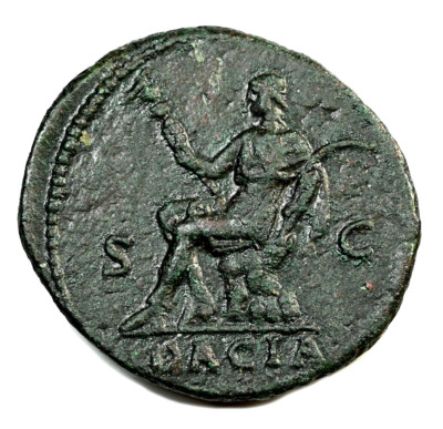 Hadrian (AD 117-138). Æ As (27mm, 10.33 gm, 6h). Rome, AD 134-138 RIC ...