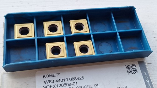 5 Komet carbide inserts SOEX 120508-01 BK8425 ( W80 44010.088425 ...