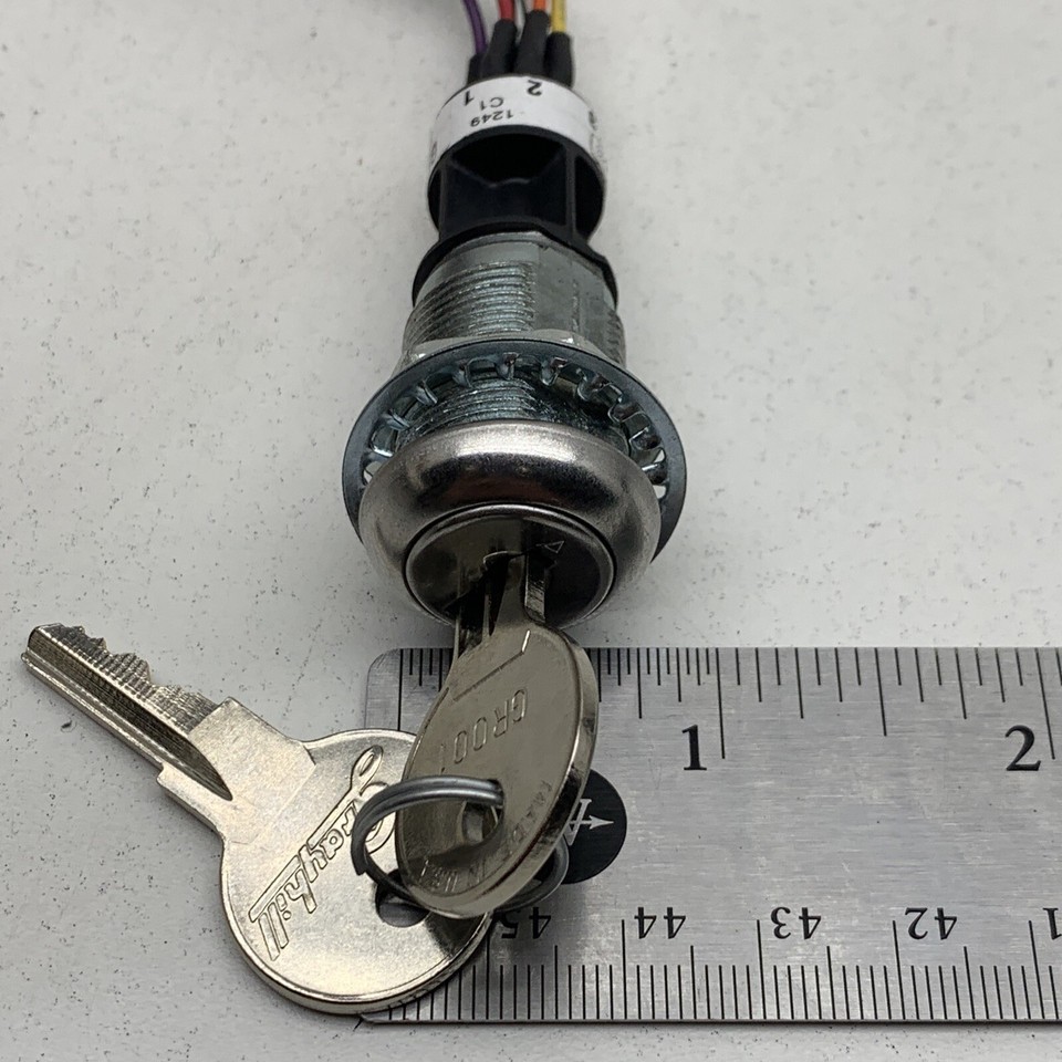 Grayhill 58YY500047 Key Switch 3-Position Double Pole 115/220V, 200mA ...