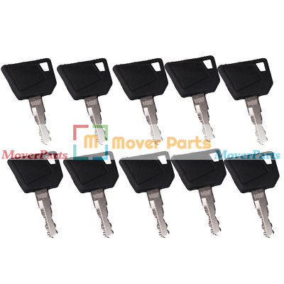 10 Ignition Keys #14607 For JCB Bomag Dynapac Terex Vibromax NH Volvo ...
