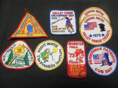 Philadelphia & Valley Forge Council Activity Patches, Lot of 12 1960-70 ...