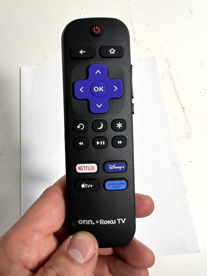 New ONN Roku TV Remote Control Netflix / Disney+ / Apple TV+ / Prime ...
