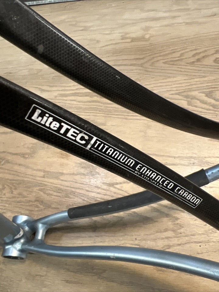 Litespeed Hyperion Aluminum/Carbon/Ti Road Bike Frameset Blue 54cm 2002 ...