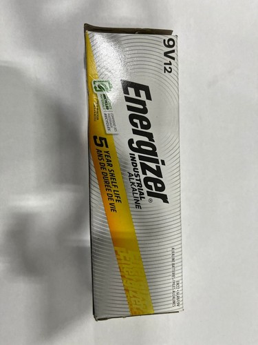 ENERGIZER INDUSTRIAL 9 VOLT BATTERIES 12 PACK NEW OPEN BOX EXPIRES 12/ ...