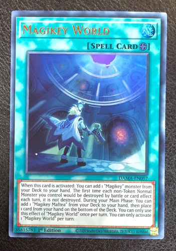 Yu-Gi-Oh! TCG Magikey World Dawn of Majesty DAMA-EN057 1st Edition ...