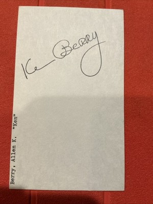 Ken Berry 🔥🔥MLB: 1962 Chicago White Sox 🔥🔥Autograph🔥🔥 | eBay