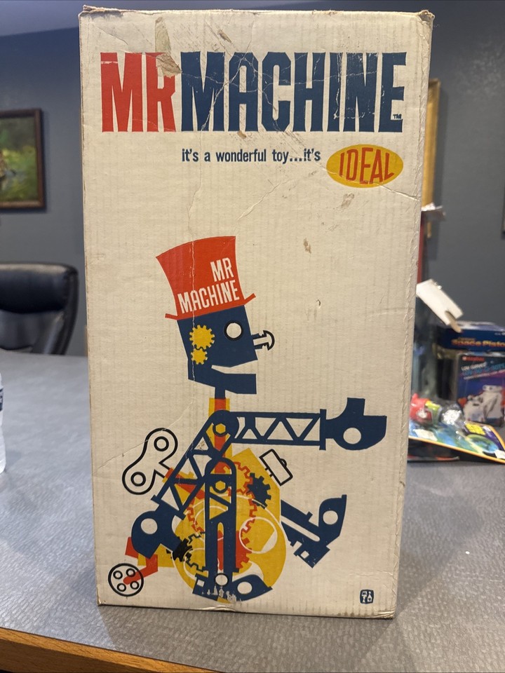 Vintage 1960 Ideal Toys Mr. Machine Robot with Box & Instructions ...