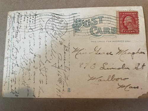 VERY RARE GEORGE WASHINGTON RED 1923 2 CENT STAMP On Postcard 1918 | eBay