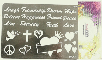 TANDY LEATHER Craftool Stainless Steel Stencil #7 3601-07 | eBay