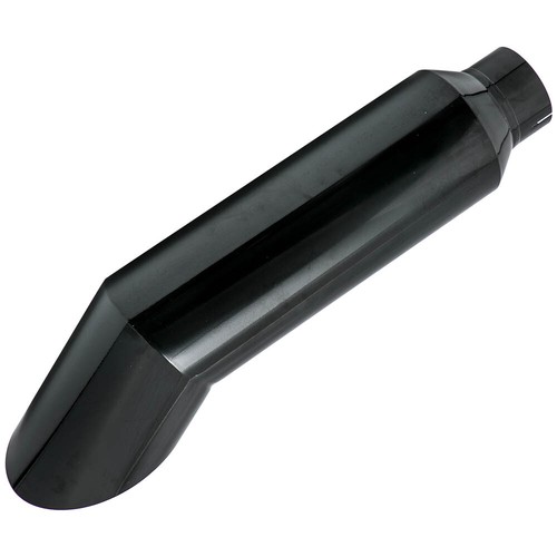 5" Inlet - 8" Outlet Diesel Exhaust Stack Tip 36" Long Angle Cut Glossy ...