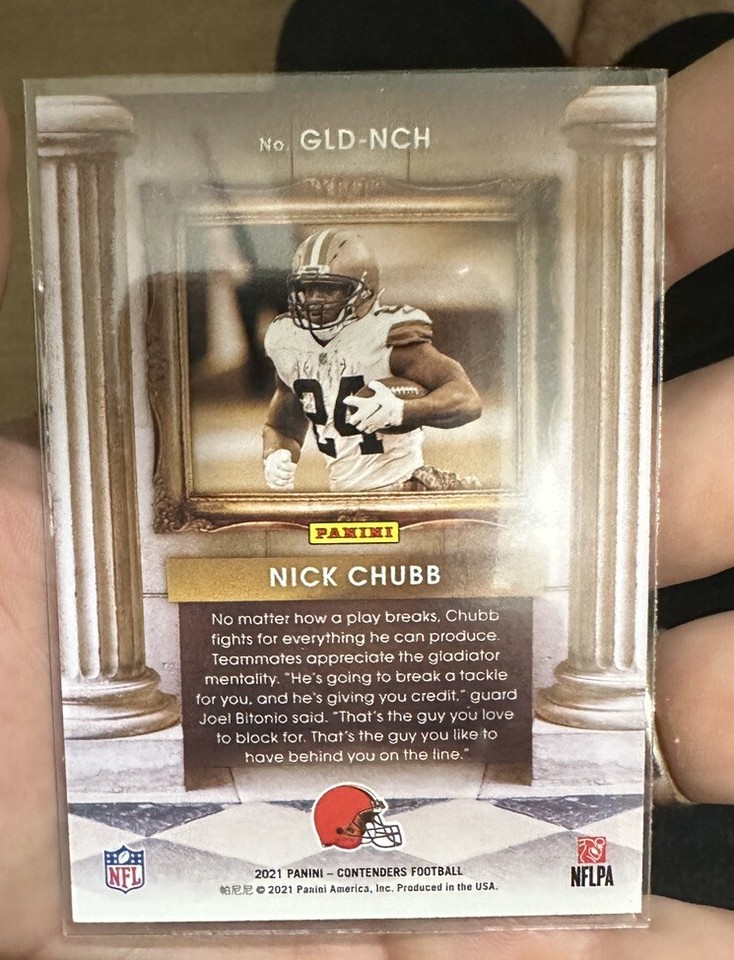 2021 Panini Contenders - Gladiators #GLD-NCH Nick Chubb | eBay