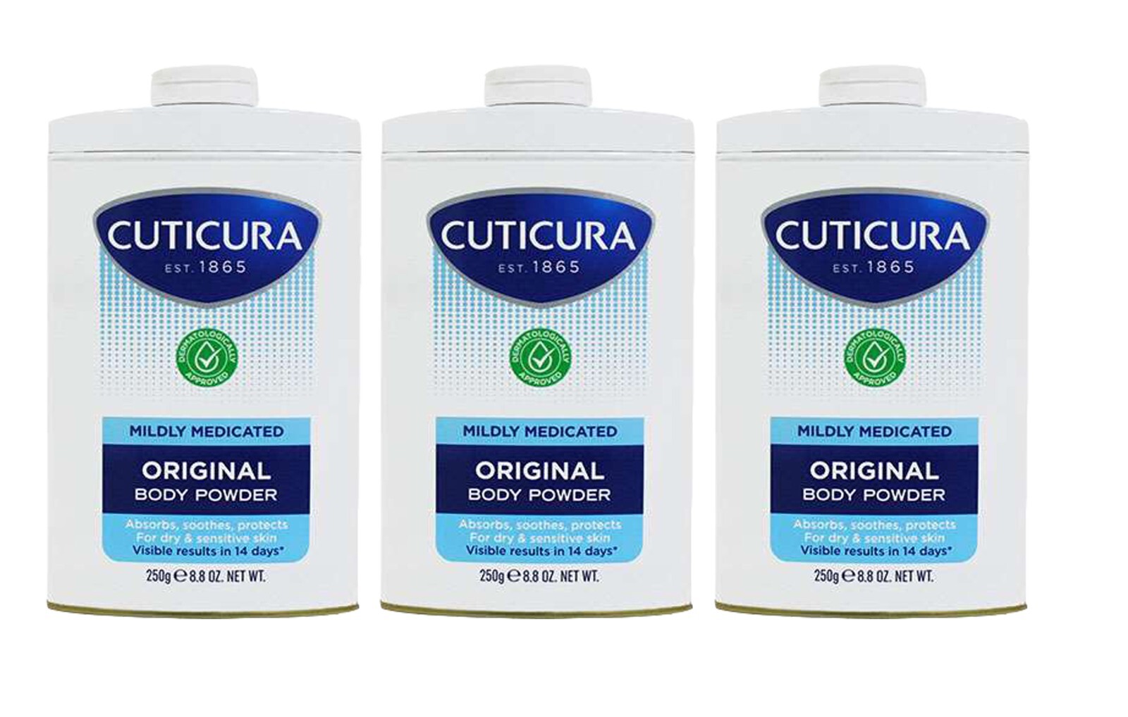 Cuticura Mildly Medicated Talc Talcum Powder Skin Soothing 150 g - Pack ...