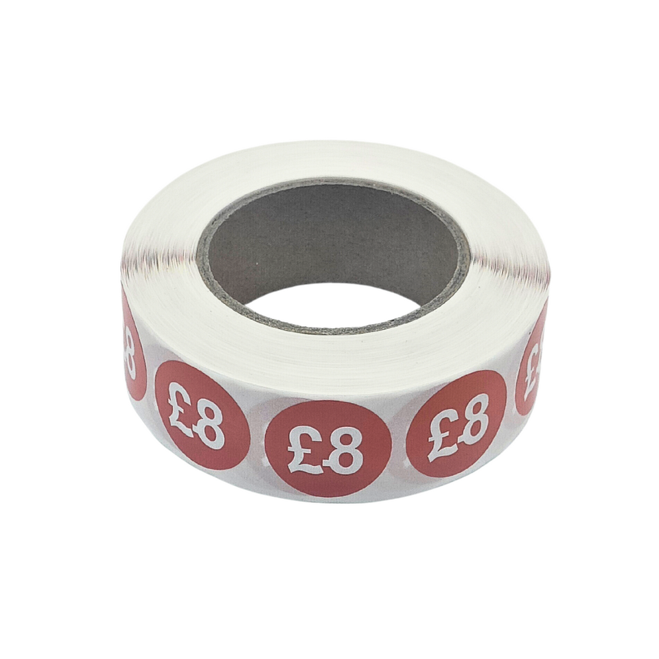 1000x 25 mm red price self adhesive stickers sticky labels | eBay UK