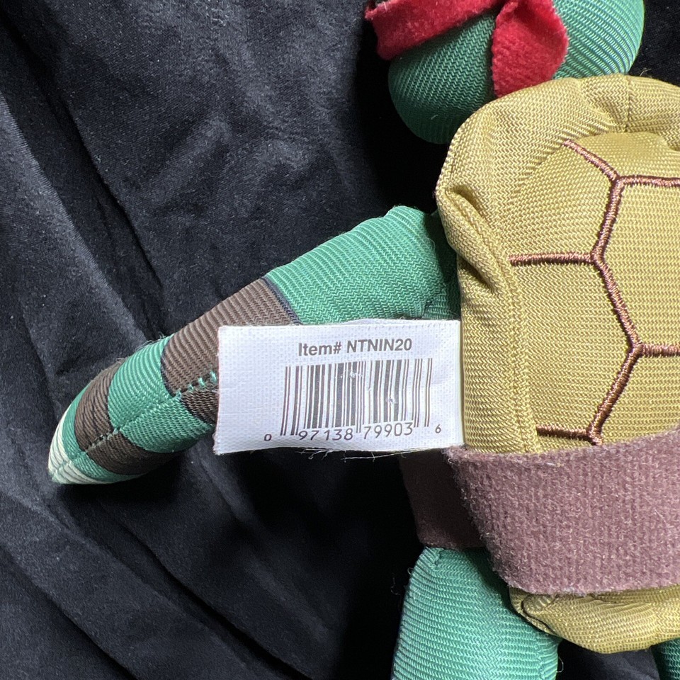 Teenage Mutant Ninja Turtle Plush Toy 10”Red Eye Mask Raphael | eBay
