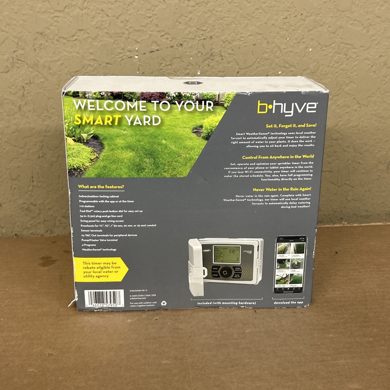 Orbit B-hyve 57950 Smart WiFi 12 Station Sprinkler System Controller ...