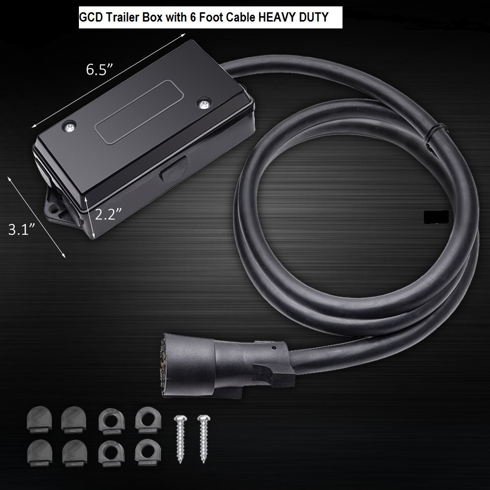 RV Trailer Junction Box, Plug and 6 Foot Cable Weather Proof HEAVY DUTY ...