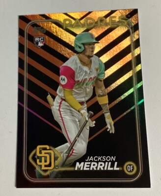 2024 Topps Update JACKSON MERRILL Holiday Foil Rookie Card RC US210 ...