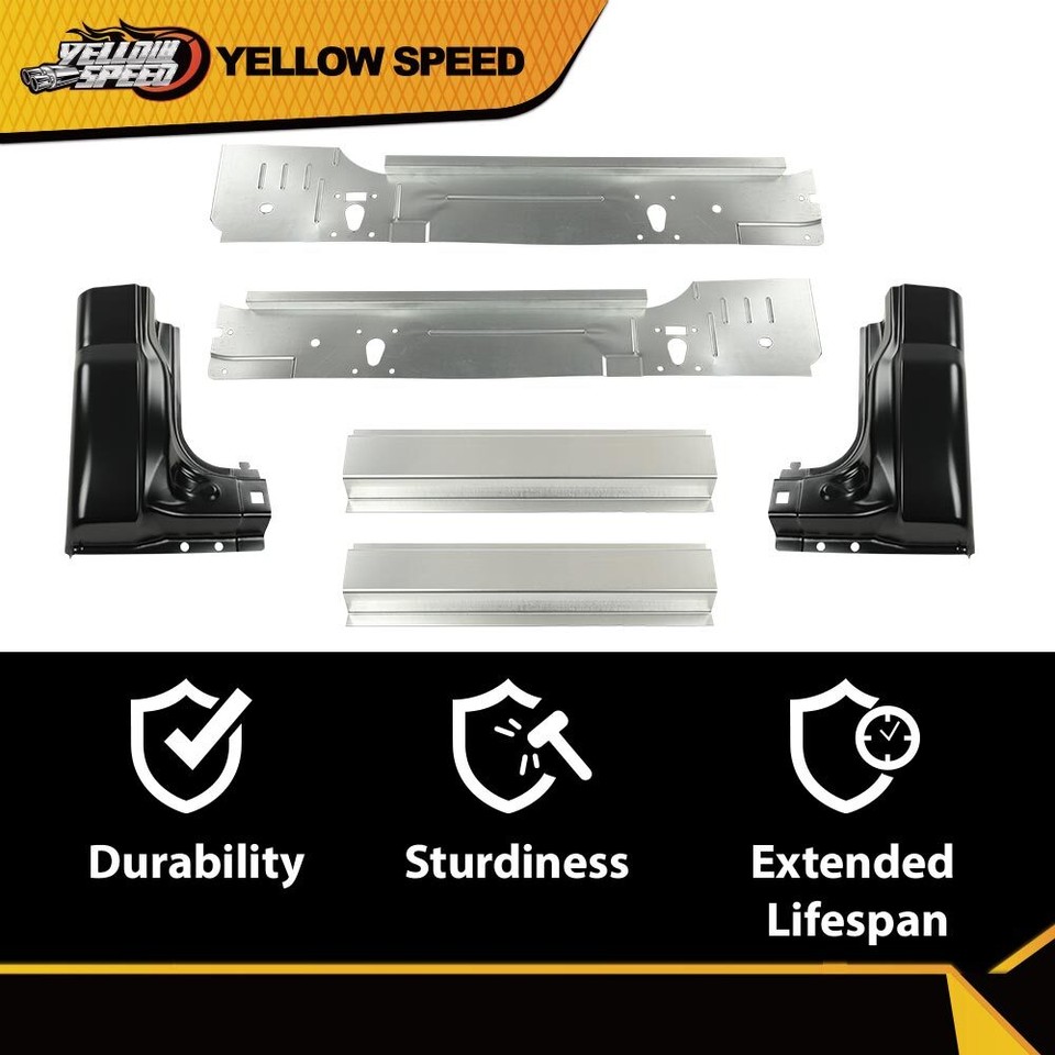 Fit For 99-17 Ford Super Duty Crew Cab Inner Rocker Panels And Cab ...