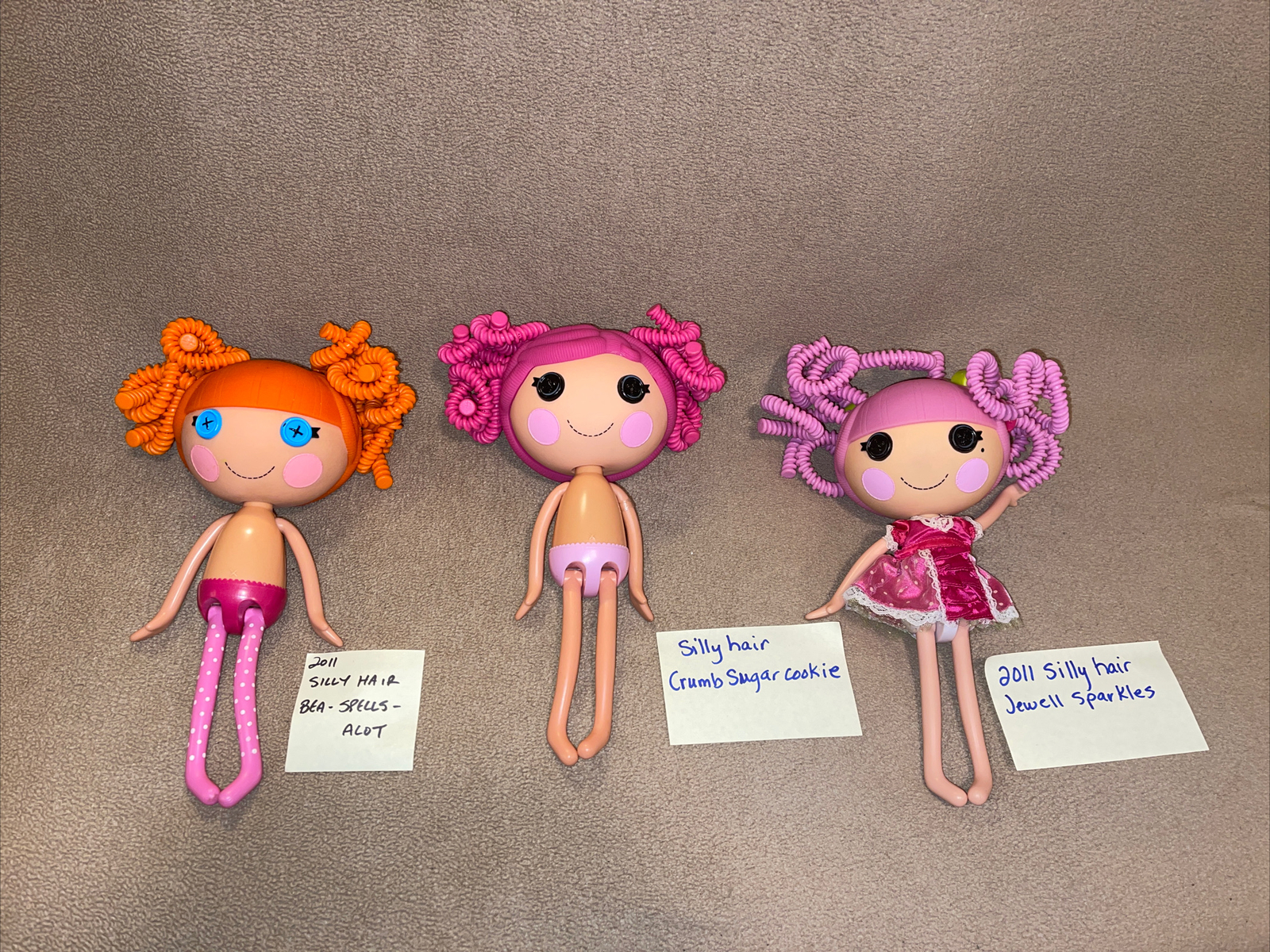 Lot of 3 Lalaloopsy Noodle Silly Hair Full Size Dolls Bea Crumb Jewel ...