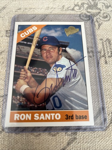 2003 Topps Archives On Card Autograph Ron Santo Chicago Cubs HOF | eBay
