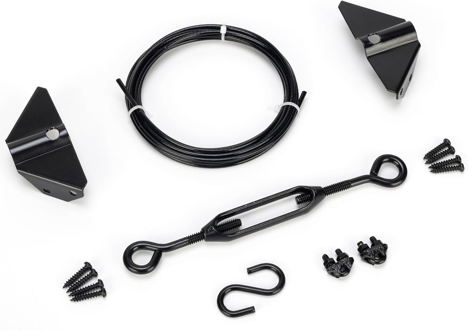 Anti Sag Gate Kit for Wooden Fence, Black Gate Support Cable Kit, Gate ...