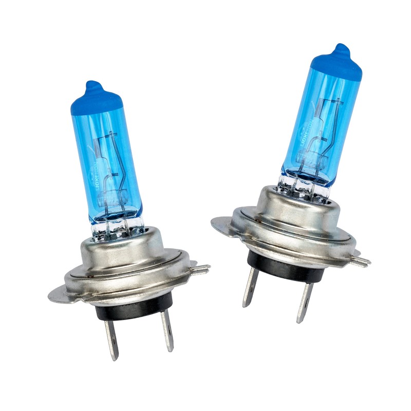 2x h7 100w super white xenon effect blauglas scheinwerfer halogen ...