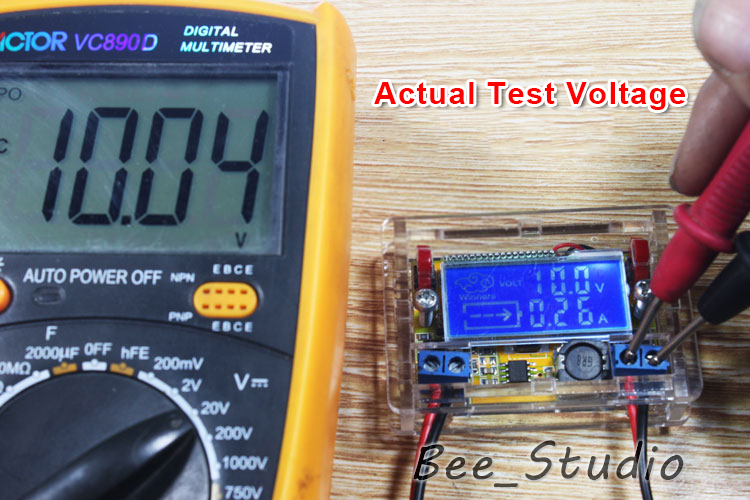 LCD DC 5V~23V to 5V 12V 2A Adjustable Voltage Step down Power Module ...