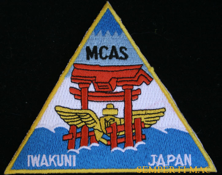 US MARINE CORPS AIR STATION MCAS IWAKUNI PATCH 1st MAW PIN UP WING GIFT ...