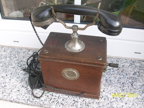Kurbeltelefon antik von 1908 , OB 08 Fa. Reiner München | eBay.de