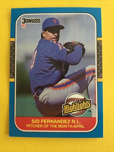 1987 Donruss Highlights Baseball Card Sid Fernandez #4 MINT 💎READ | eBay