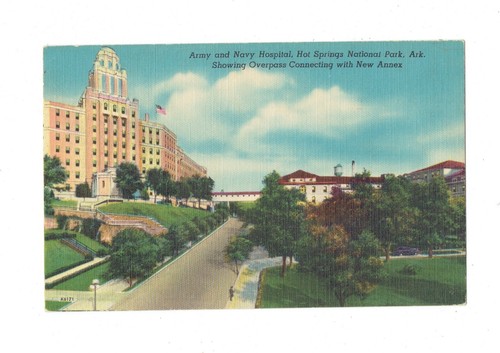 Postcard Vin (1)AR,Hot Springs Nat'l Pk Army & Navy Hospital K6171 UP ...
