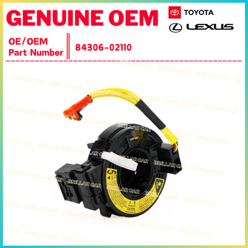 Genuine OEM Toyota Clock Spring Spiral Cable Sub-Assembly 84306-02110 F ...