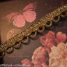 Antique French Gold METAL Mesh Trim tape for rococo ruching ribbon work ...