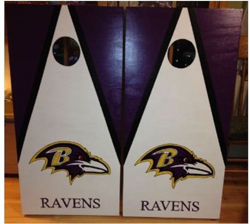 Baltimore Ravens Custom Made Cornhole boards and Free Bags | eBay