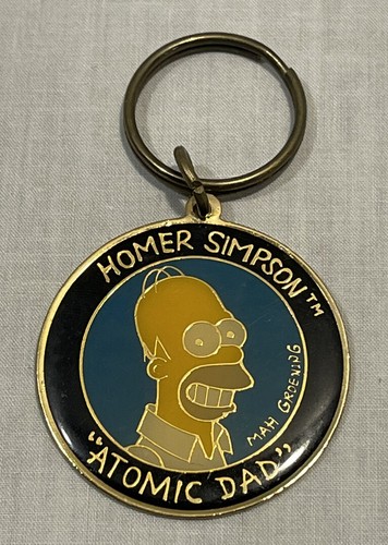 NEW OLD STOCK VINTAGE 1990 THE SIMPSONS HOMER SIMPSON ATOMIC DAD METAL ...