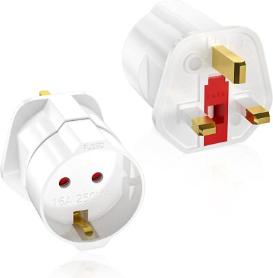 2 Pin To 3 Pin Plug Adapter for sale | eBay