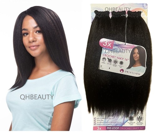 Obsession Synthetic Braid Straight Hair Extension - PRE LOOP CROCHET ...