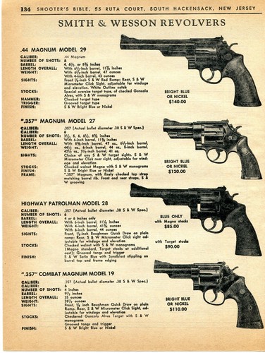 1962 Print Ad of Smith & Wesson S&W Model 29, 27, 28 & 19 Revolver | eBay