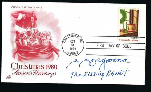 Morganna The Kissing Bandit signed postal cover Baseball Fan | eBay