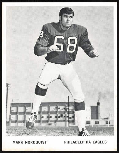 1968 Philadelphia Eagles Postcard (4-1/4" x 5-1/2") -MARK NORDQUIST | eBay