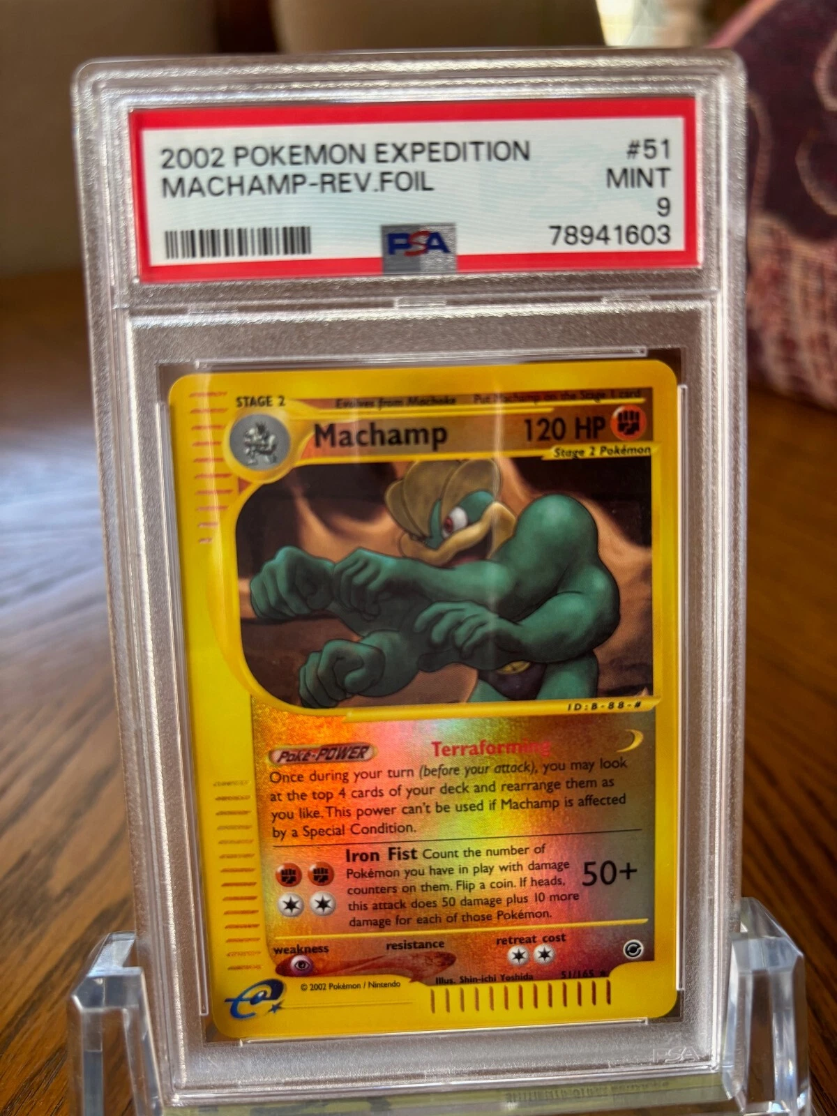 Machamp 2002 Expedition #051/165 Reverse Holo PSA 9 Price Guide ...