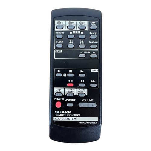 Sharp RRMCG0179AWSA Remote Control Cdc1900 Cdc606 for sale online | eBay