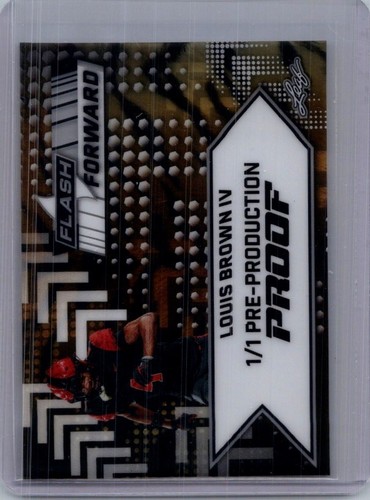 Louis Brown IV 2025 Leaf Metal Football 1/1 Pre Production Proof | eBay